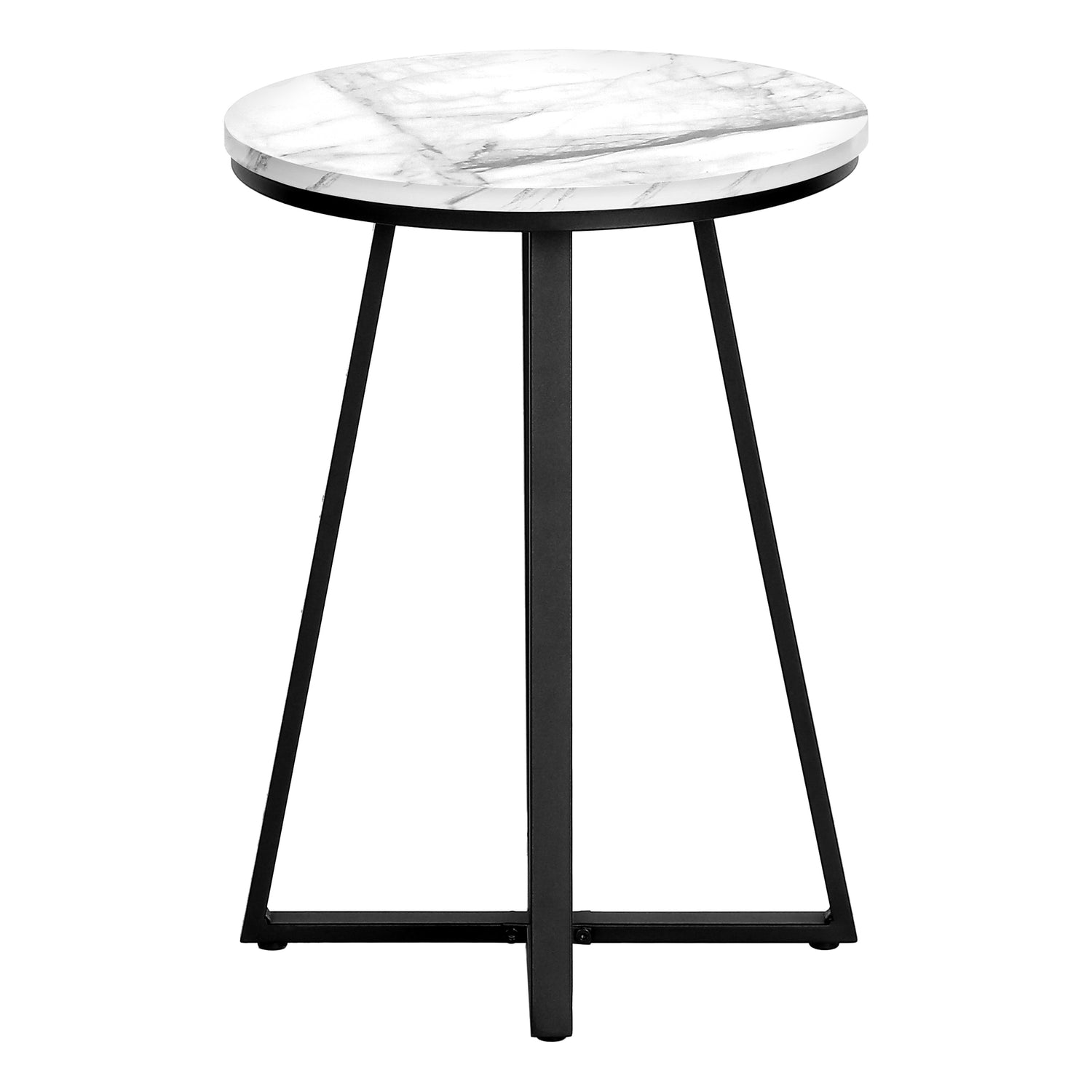 Monarch Specialties Inc. Black White Accent Table