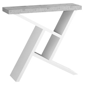White Metal Hall Console Accent Table | The Brick