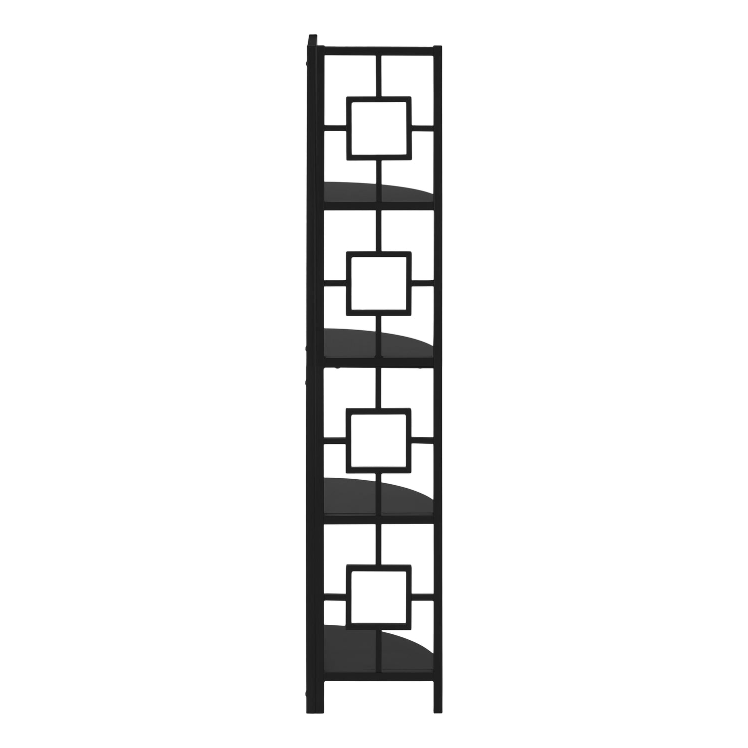 Black Black Metal Corner Etagere Bookcase - The Brick