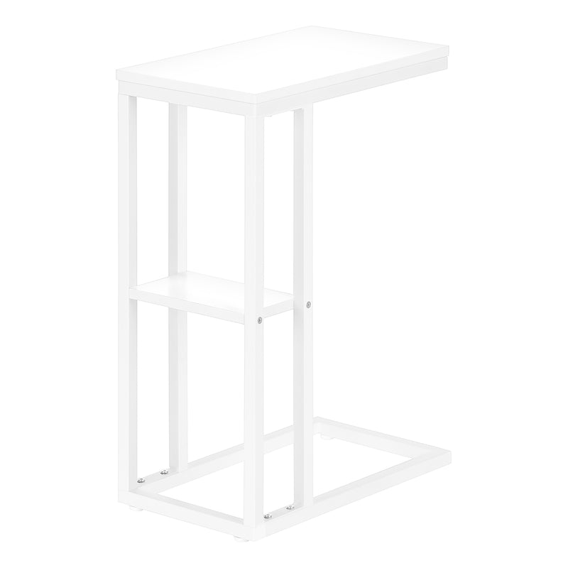 White white Metal Side Table - The Brick