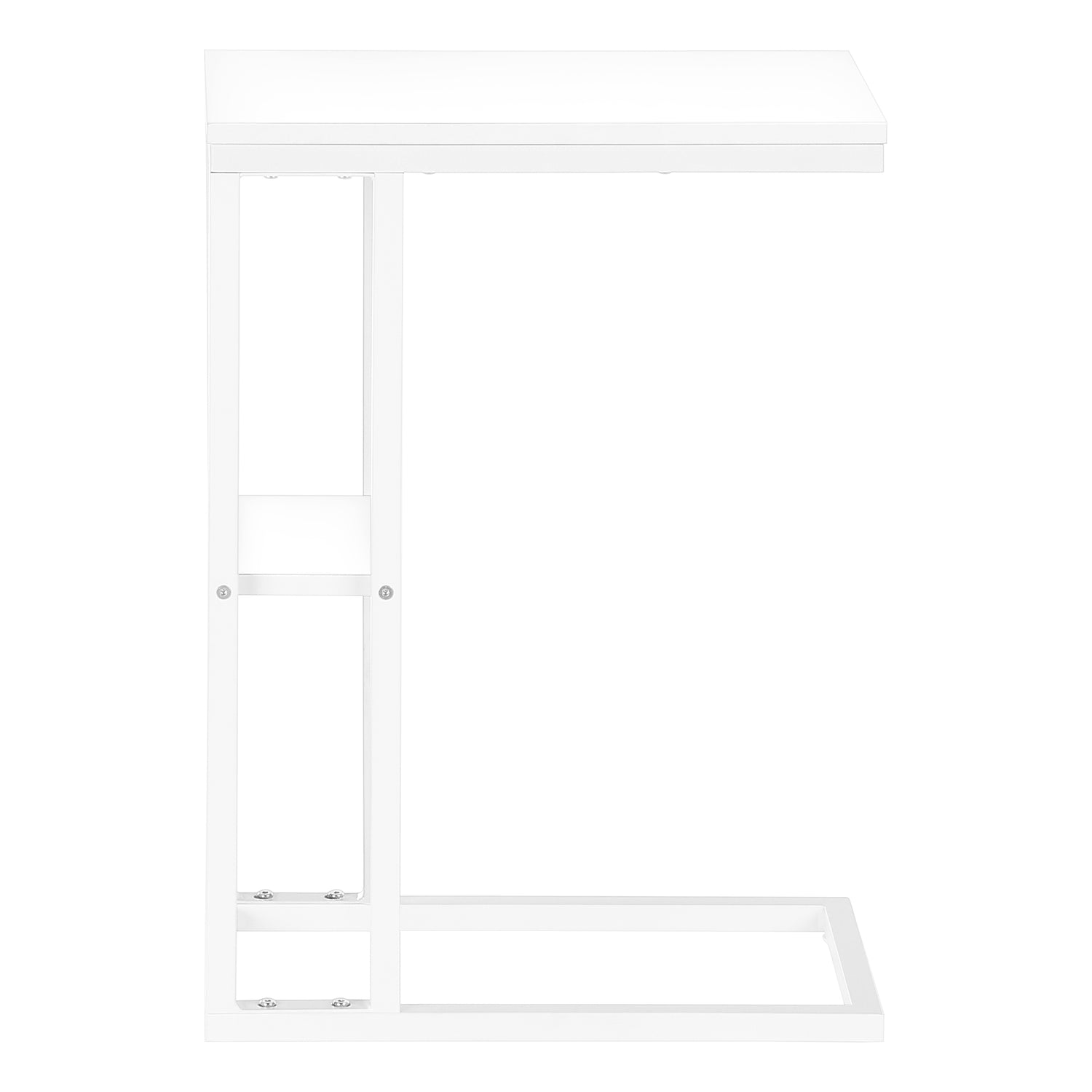 White white Metal Side Table - The Brick