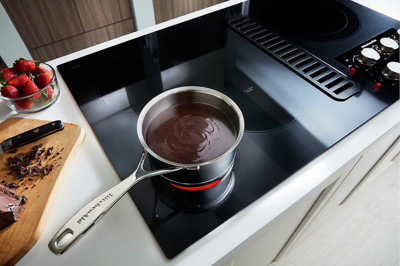 KitchenAid 36" 5-Element Electric Cooktop - Black - KCED606GBL - The Brick