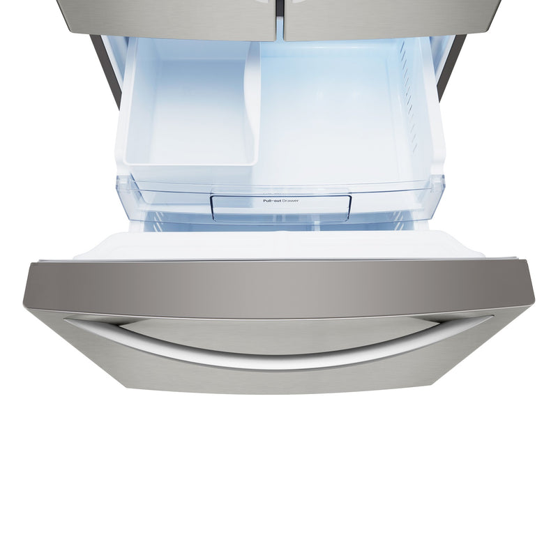 LG 21.8 Cu. Ft. 3-Door French Door Refrigerator - LRFNS2200S | The Brick