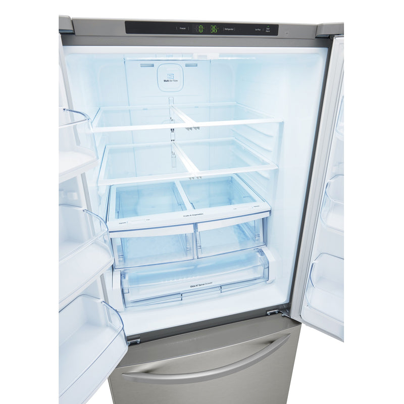 LG 21.8 Cu. Ft. 3-Door French Door Refrigerator - LRFNS2200S | The Brick