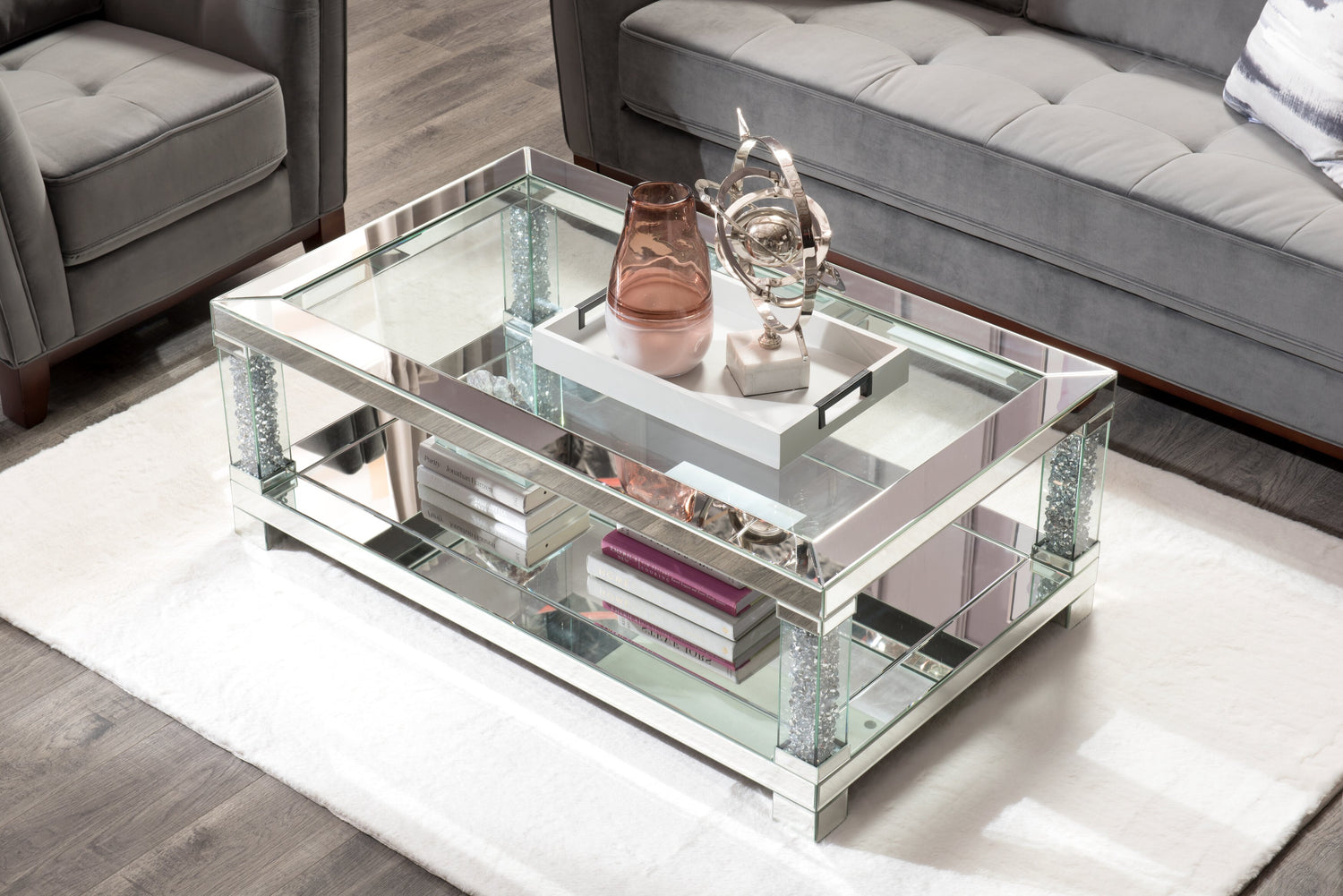 Glass coffee table the brick store