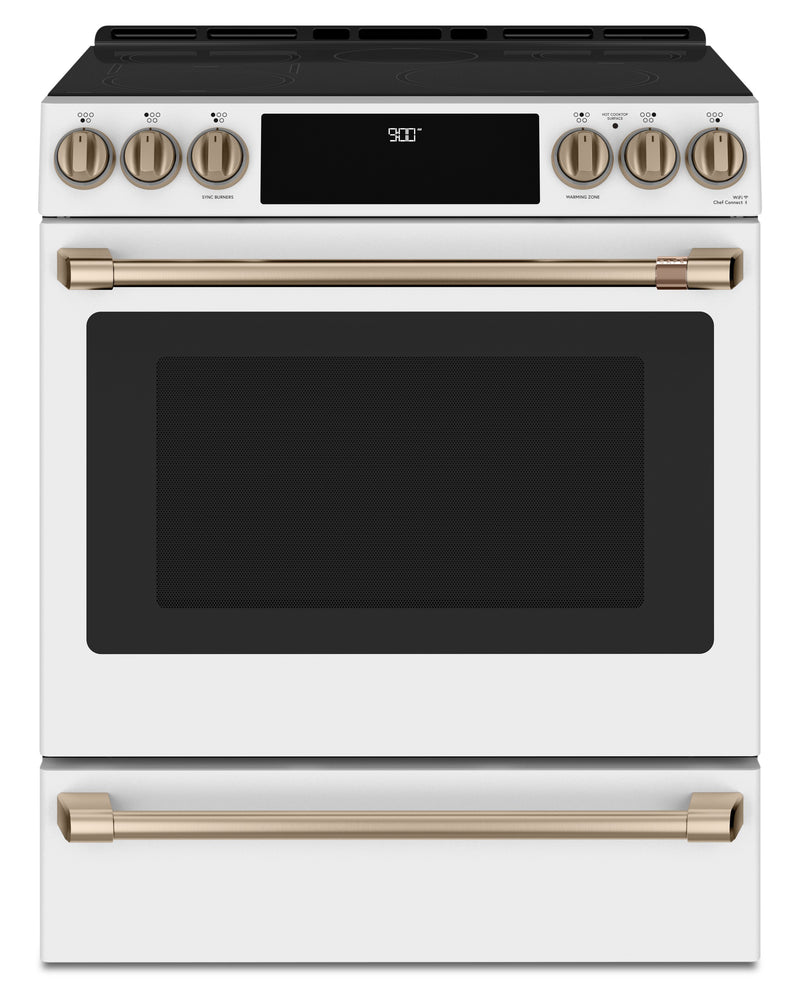 Cafe 5.7 Cu. Ft. Smart Induction Range with True European Convectio ...