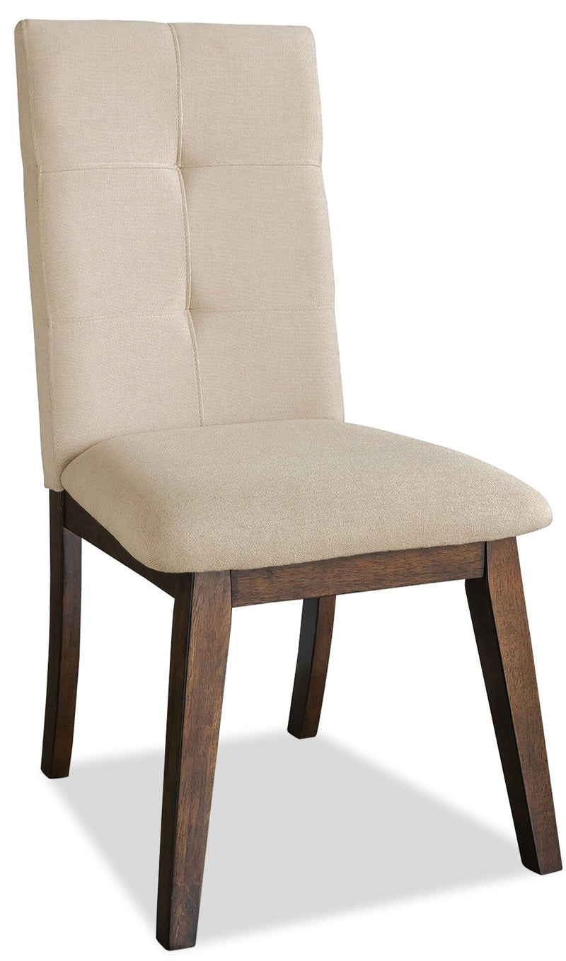 Chelsea Dining Chair with Linen-Look Fabric - Taupe - The Brick