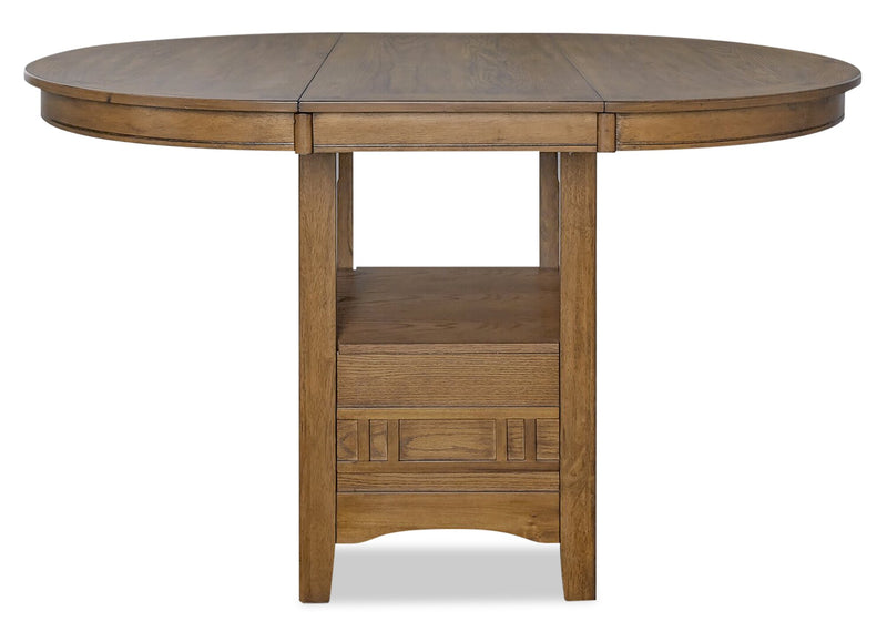 Dena Counter-Height Dining Table with 42-60"W Extension, Round - O ...