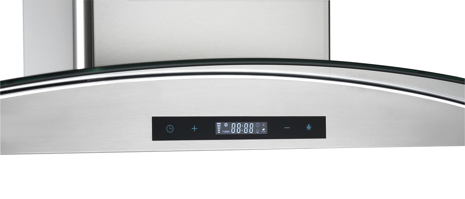 Ancona IGCB636 36" Island Glass Stainless Steel Range Hood - AN-1406 ...