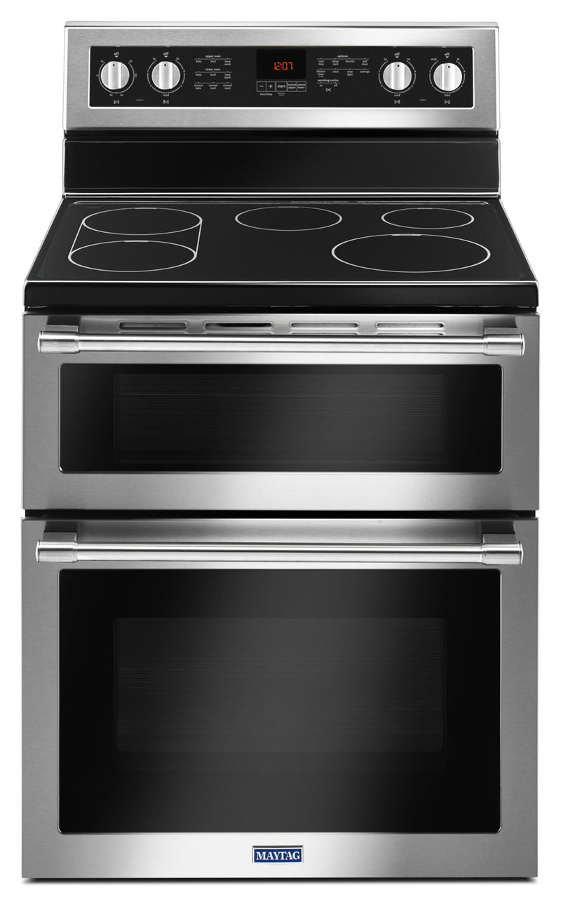 Maytag 6.7 Cu. Ft. Electric Range with Self-Clean and Double Oven ...