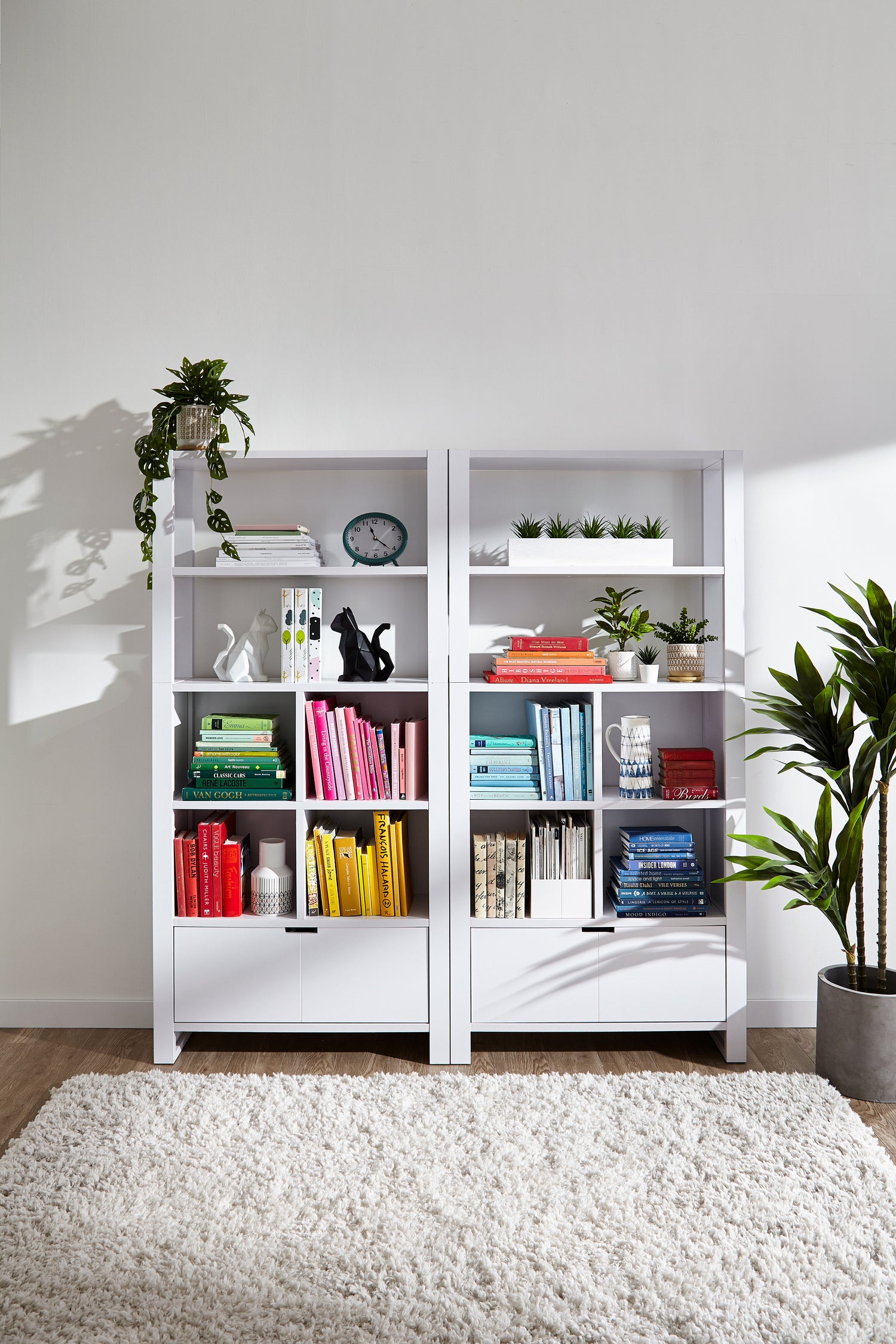 Oscar Owen 36" Bookcase with Drawer & 6 Shelves - White - The Brick
