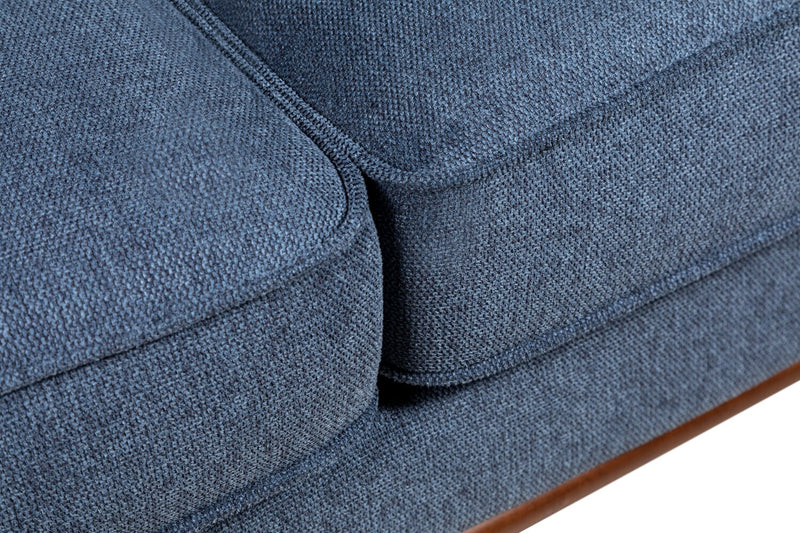 Kassia Linen-Look Sofa - Blue | The Brick