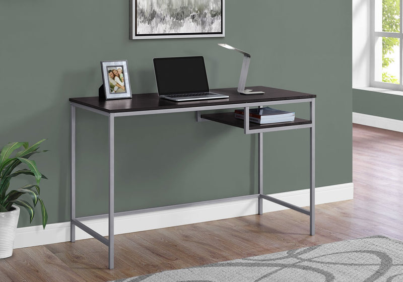 Frankie 48" Office Desk with Shelf - Espresso - The Brick