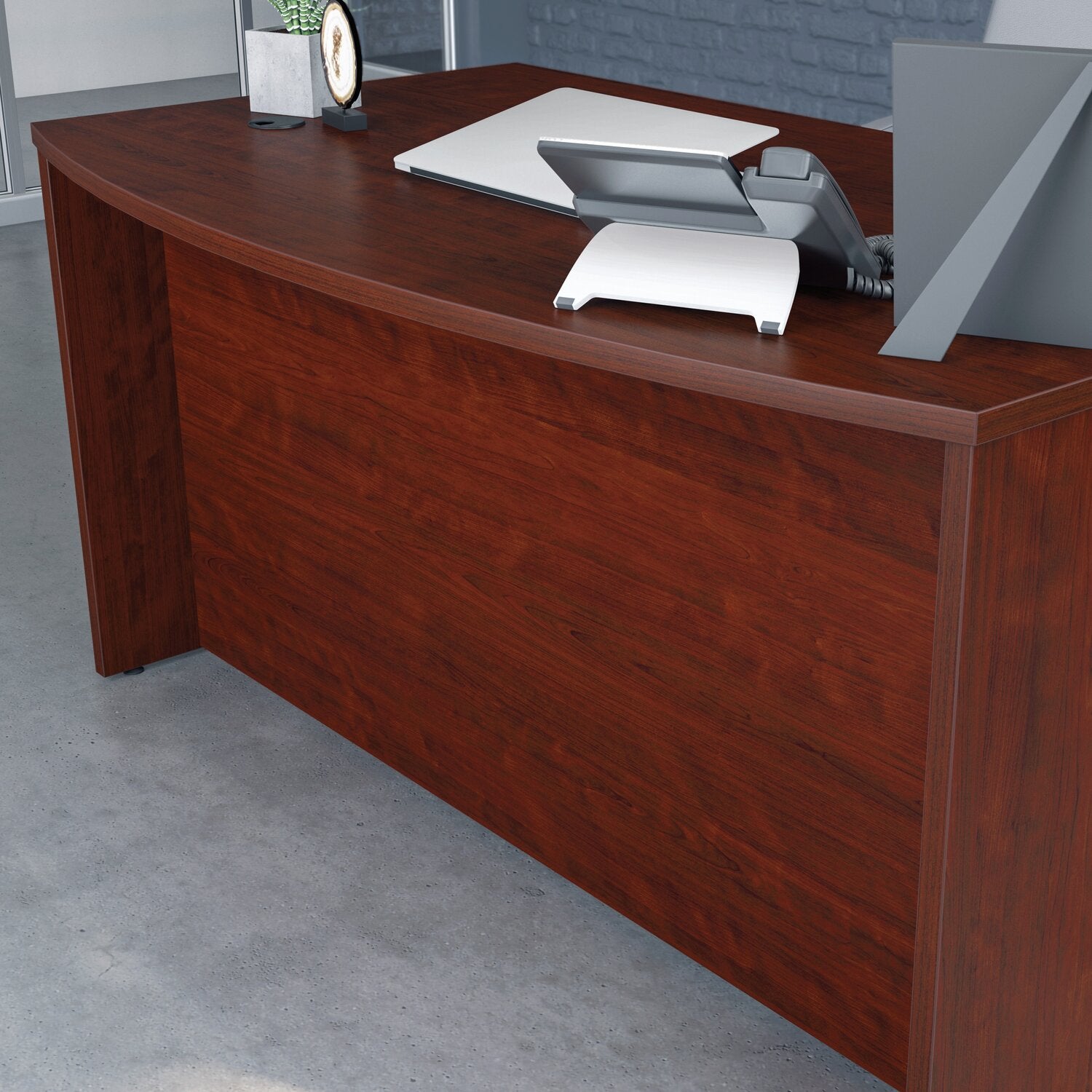 Affirm 59.06" Commercial Grade Office Desk - Classic Cherry - The Brick