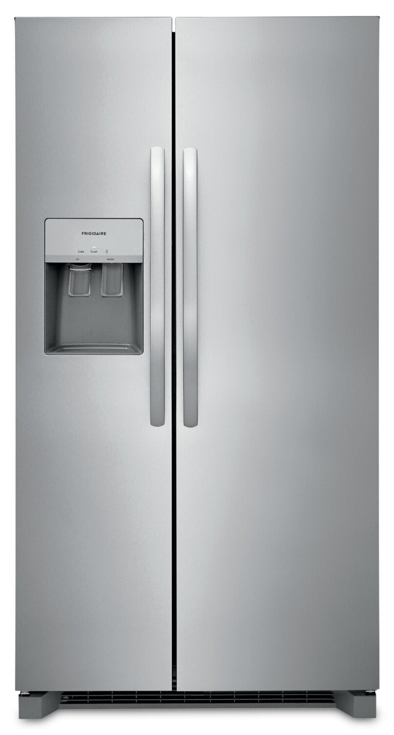 Frigidaire 25.6 Cu. Ft. Side-by-Side Refrigerator - FRSS2623AS | The Brick