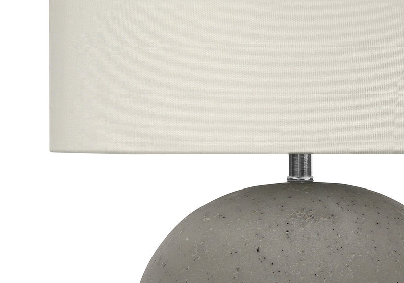 20" Grey Concrete with Ivory Shade Table Lamp - The Brick