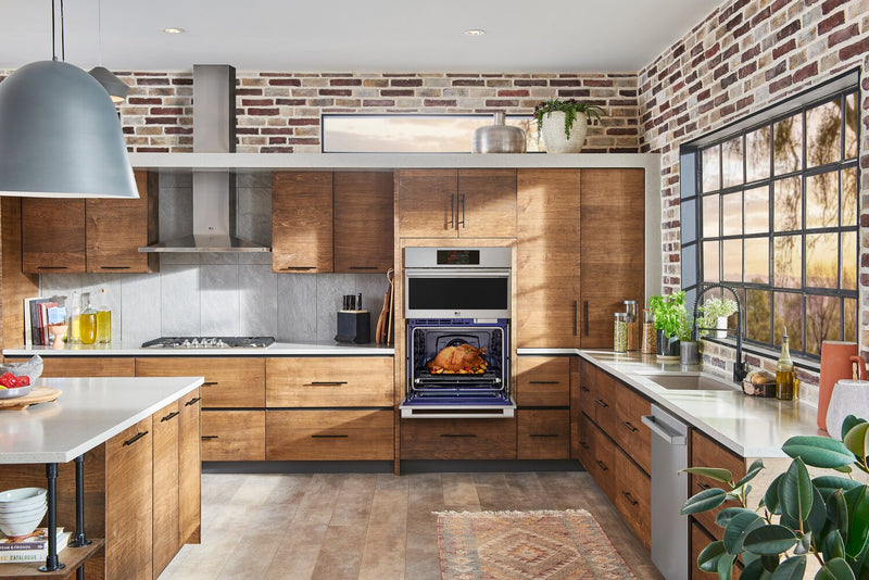 LG STUDIO 6.4 Cu. Ft. InstaView® Double Wall Oven - WCES6428F | The Brick