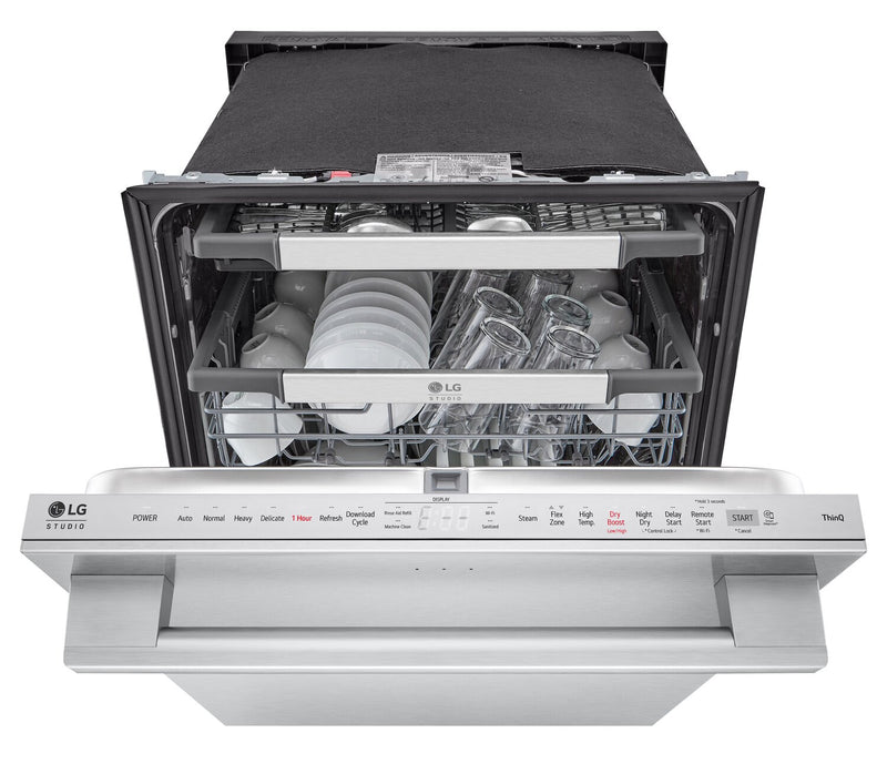 LG STUDIO Top Control Smart Dishwasher with QuadWash Pro™ and TrueS ...