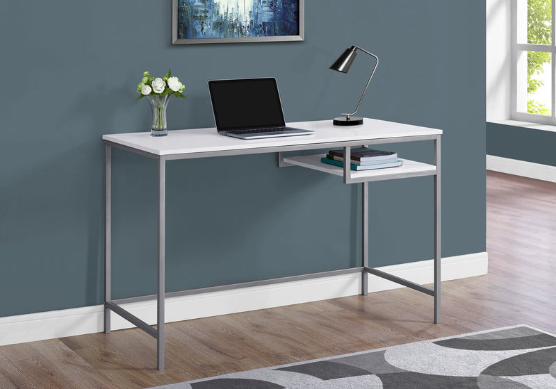 Frankie 48" Office Desk with Shelf - White - The Brick