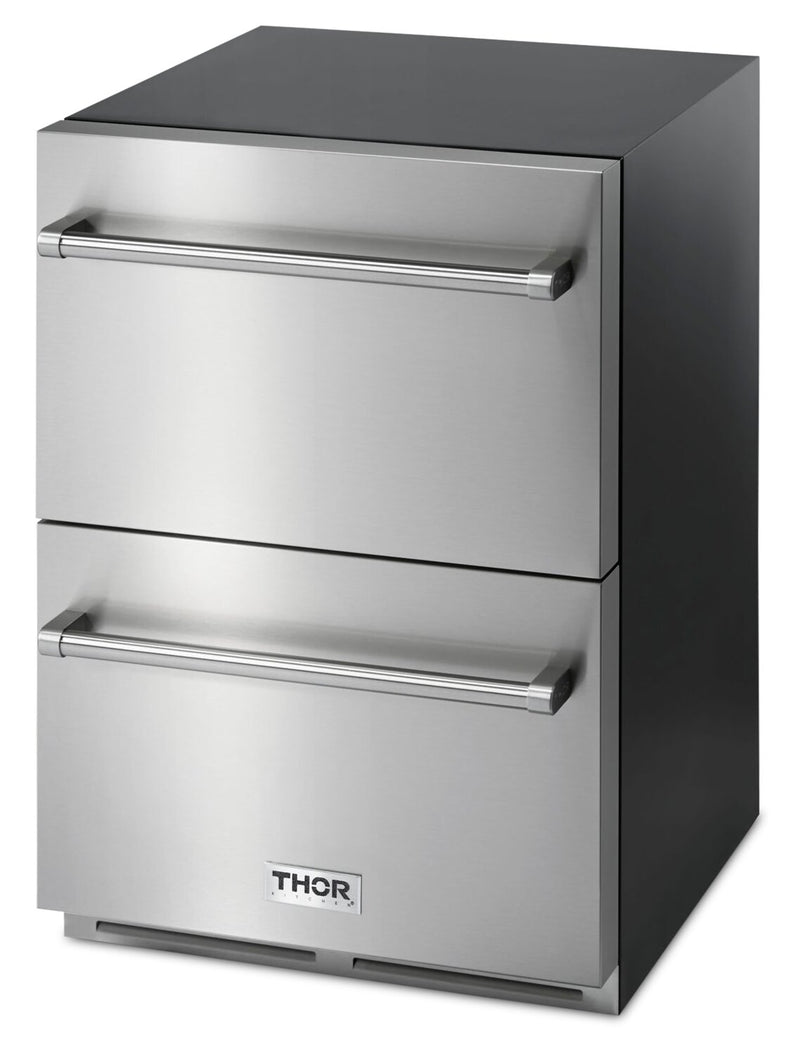 Thor 24" 5.4 Cu. Ft. 2 Drawer Refrigerator - Stainless Steel - TRF24U ...