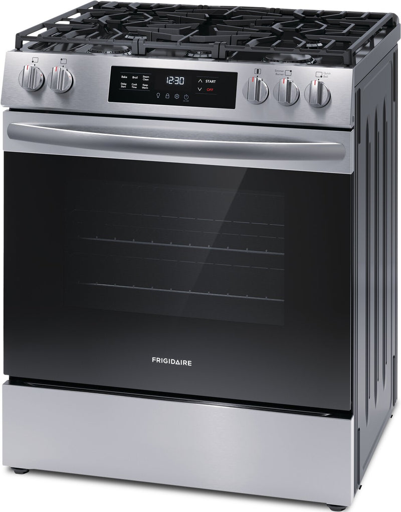 Frigidaire 5.1 Cu. Ft. Gas Range With Quick Preheat and Five Burner ...