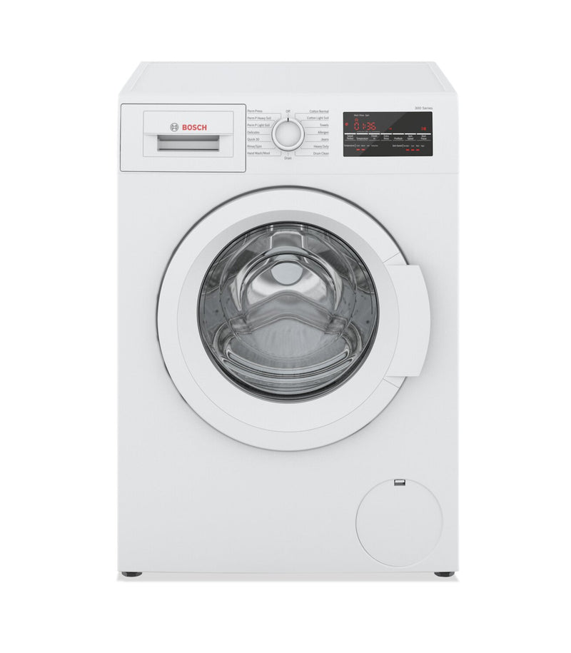 Bosch 300 Series 2.2 Cu. Ft. Front-Load Washer and 4 Cu. Ft. Conden ...
