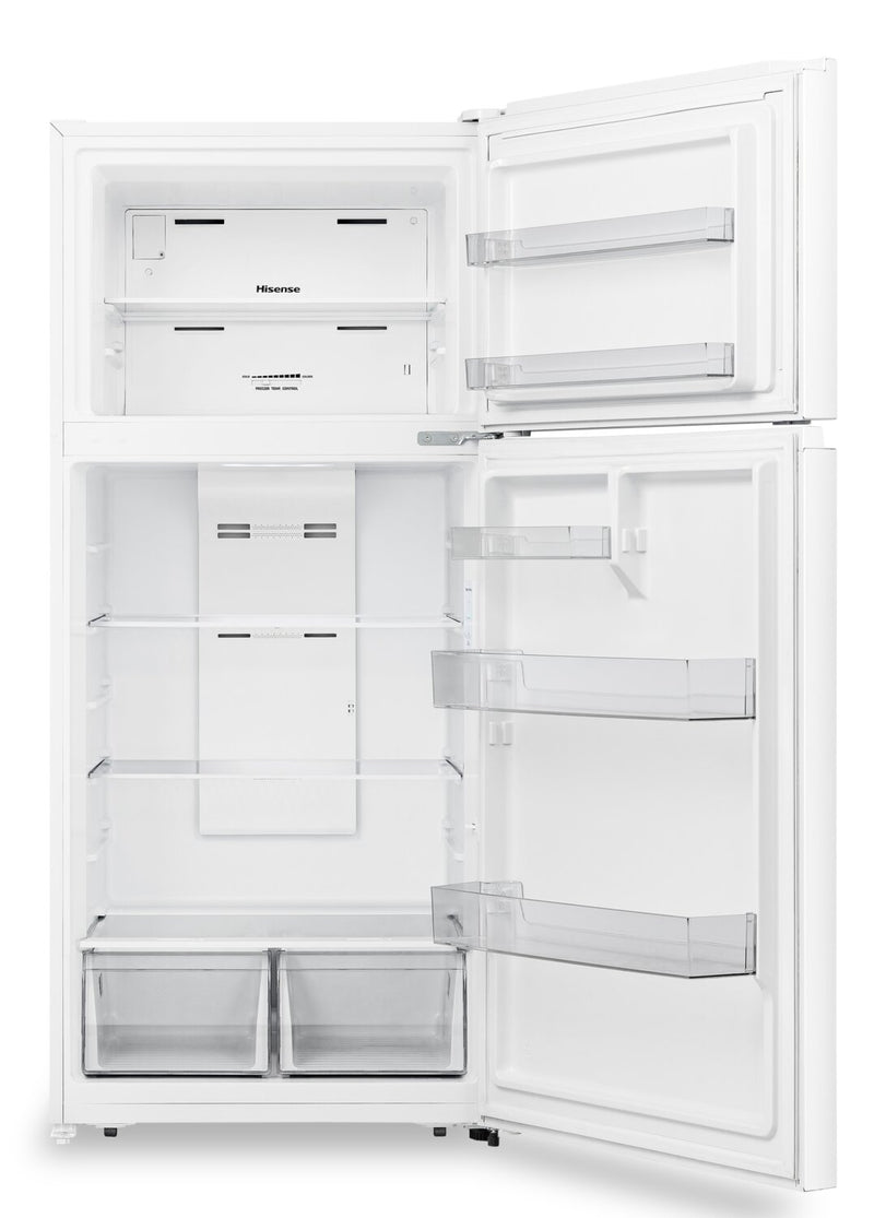 Hisense 30" 18 Cu. Ft. Top-Mount Refrigerator - White - RT18A2FWD - The ...