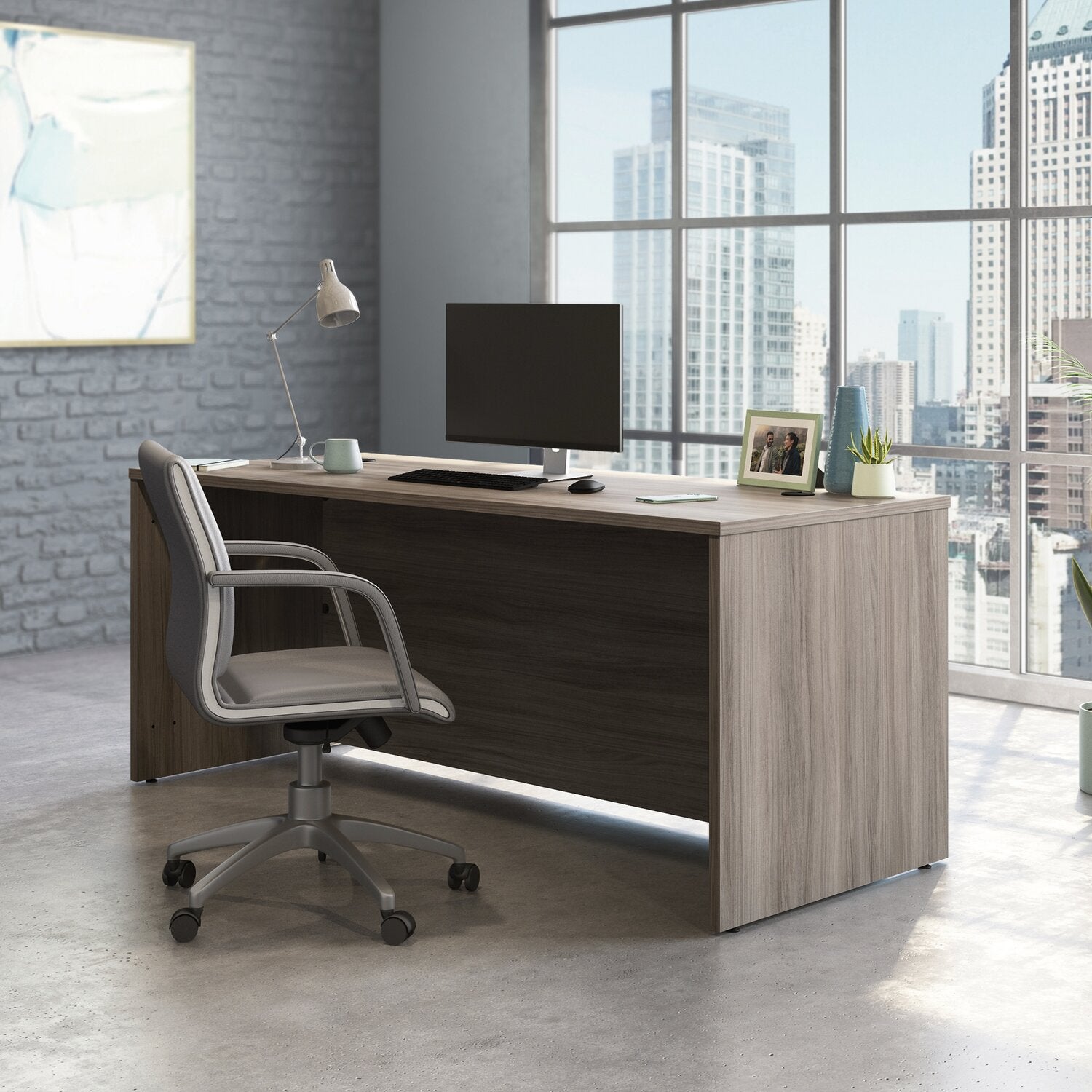 Affirm 71.10" Commercial Grade Office Desk - Hudson Elm - The Brick