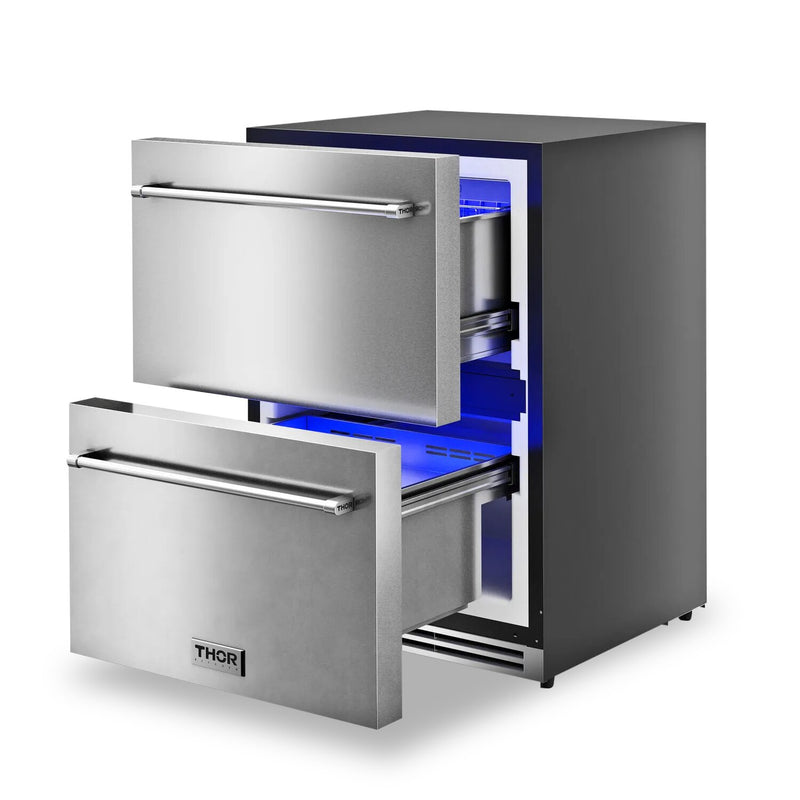 Thor Kitchen 3.36 Cu. Ft. Indoor/Outdoor Freezer Drawer - TRZ24U - The ...