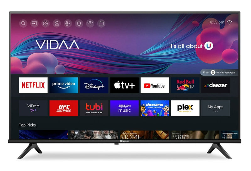 HISENSE 32" 720p HD Full Array LCD 60Hz VIDAA TV (32A4KV) - The Brick