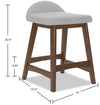 Jovi Counter-Height Stool - Grey | The Brick