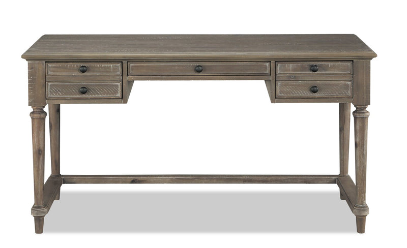 Winston 58" Writing Office Desk with 3-Drawers - Light Brown Driftwood ...