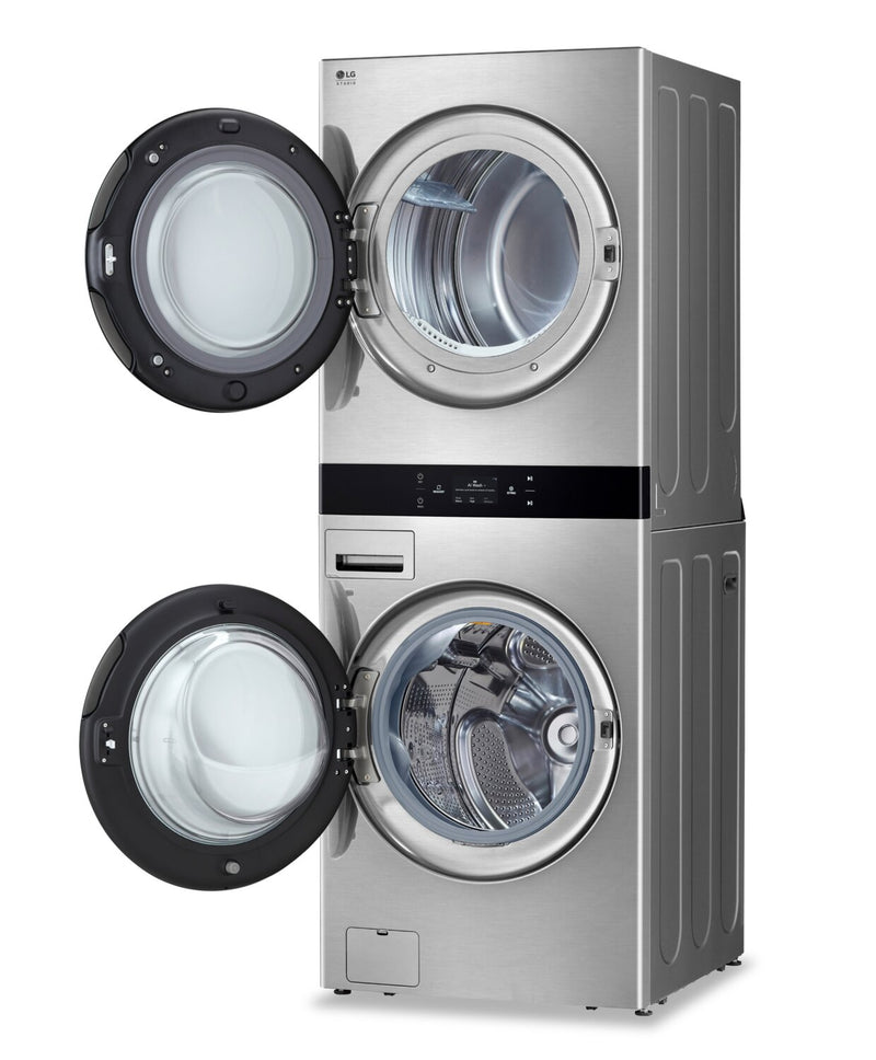 LG STUDIO WashTower™ with 5 Cu. Ft. Washer and 7.4 Cu. Ft. Electric ...
