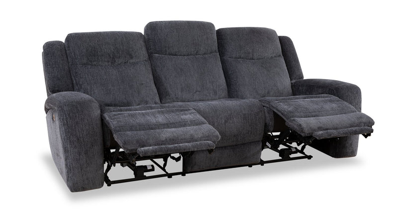 Atlantis 90" Fabric Zero Gravity Power Reclining Sofa - Dark Grey - The ...