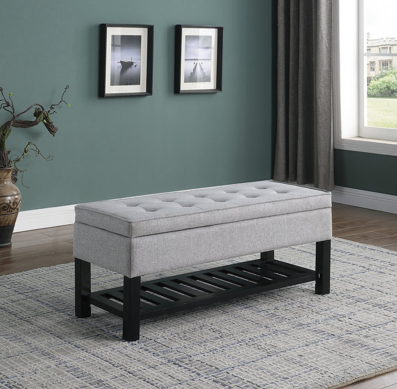 Ryan Storage Bench - Light Grey | The Brick