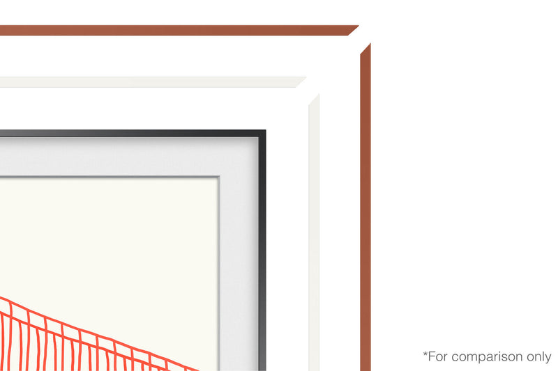 Samsung Customizable Bezel for 50" The Frame TV - Modern White - The Brick