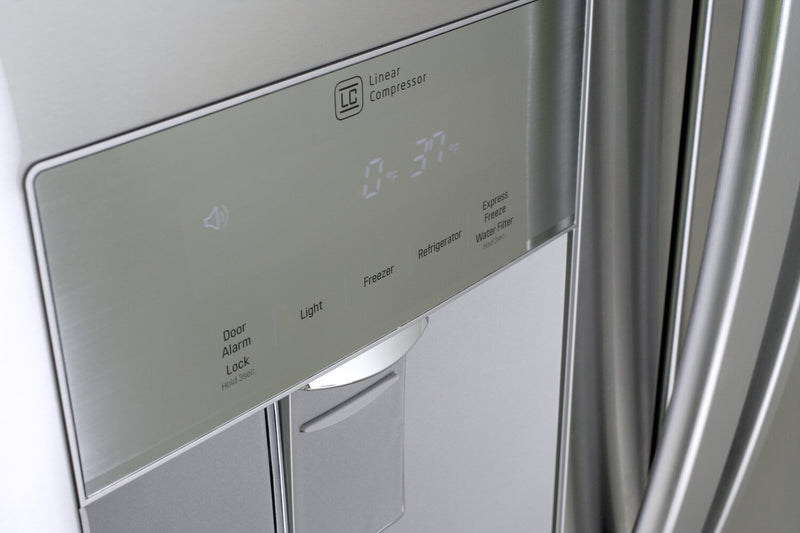 LG 21.8 Cu. Ft. French-Door Refrigerator with Exterior Water Dispen ...