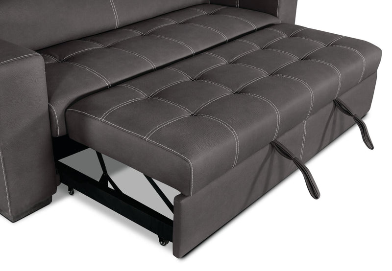 Drake Faux Suede Sleeper Sofa - Cement | The Brick