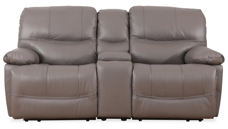 Franco 79" Genuine Leather Zero Gravity Power Reclining Loveseat wi ...