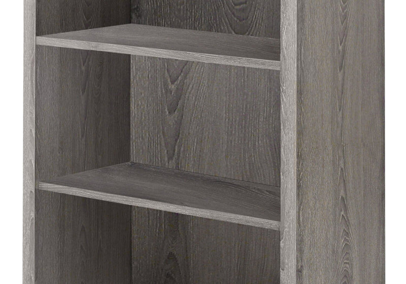 Slade 23.75" 4-Shelf Bookcase - Dark Taupe - The Brick