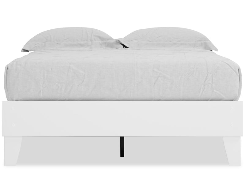 Wolf Platform Bed, White - Full Size - The Brick