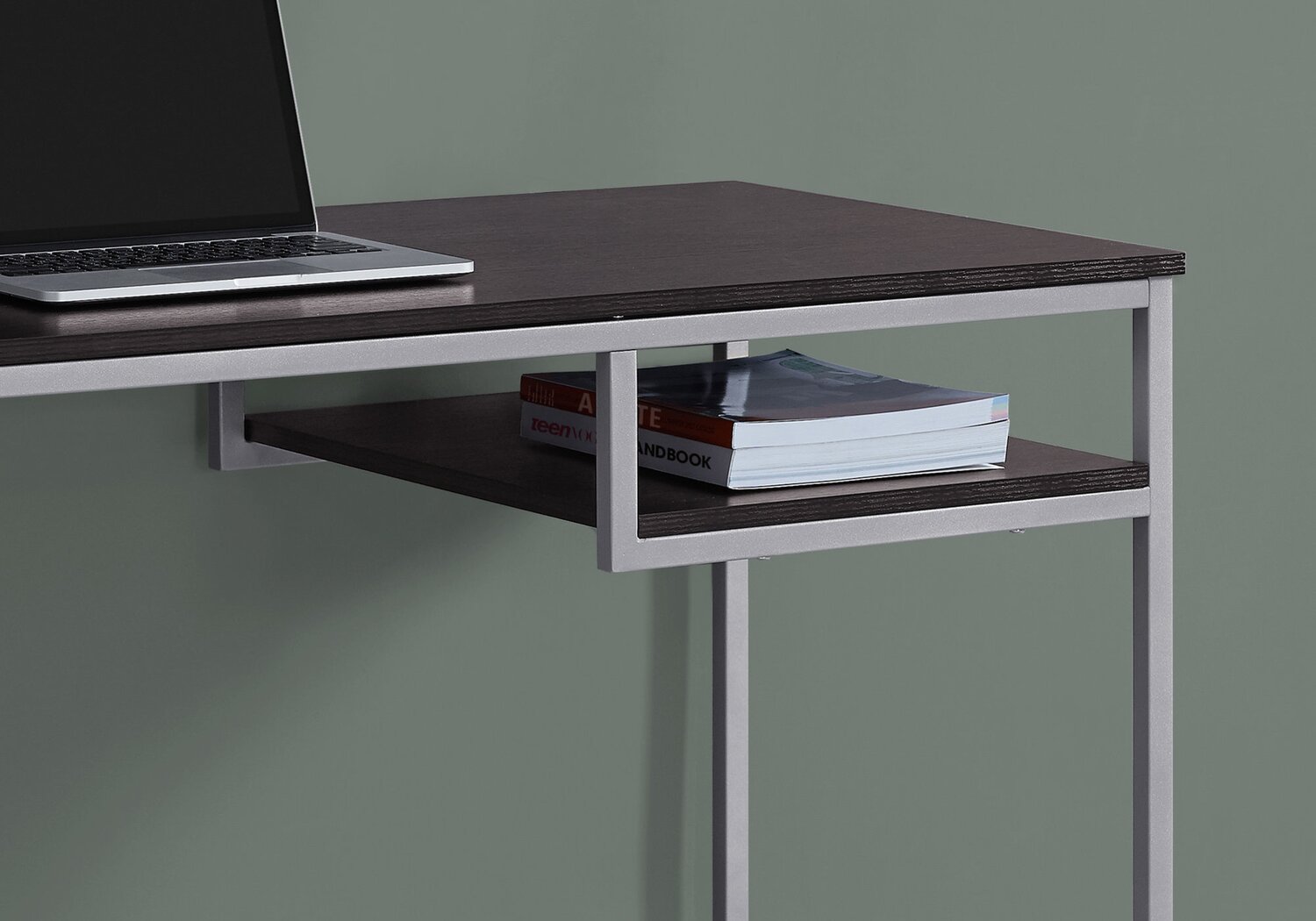 Frankie 48" Office Desk with Shelf - Espresso - The Brick