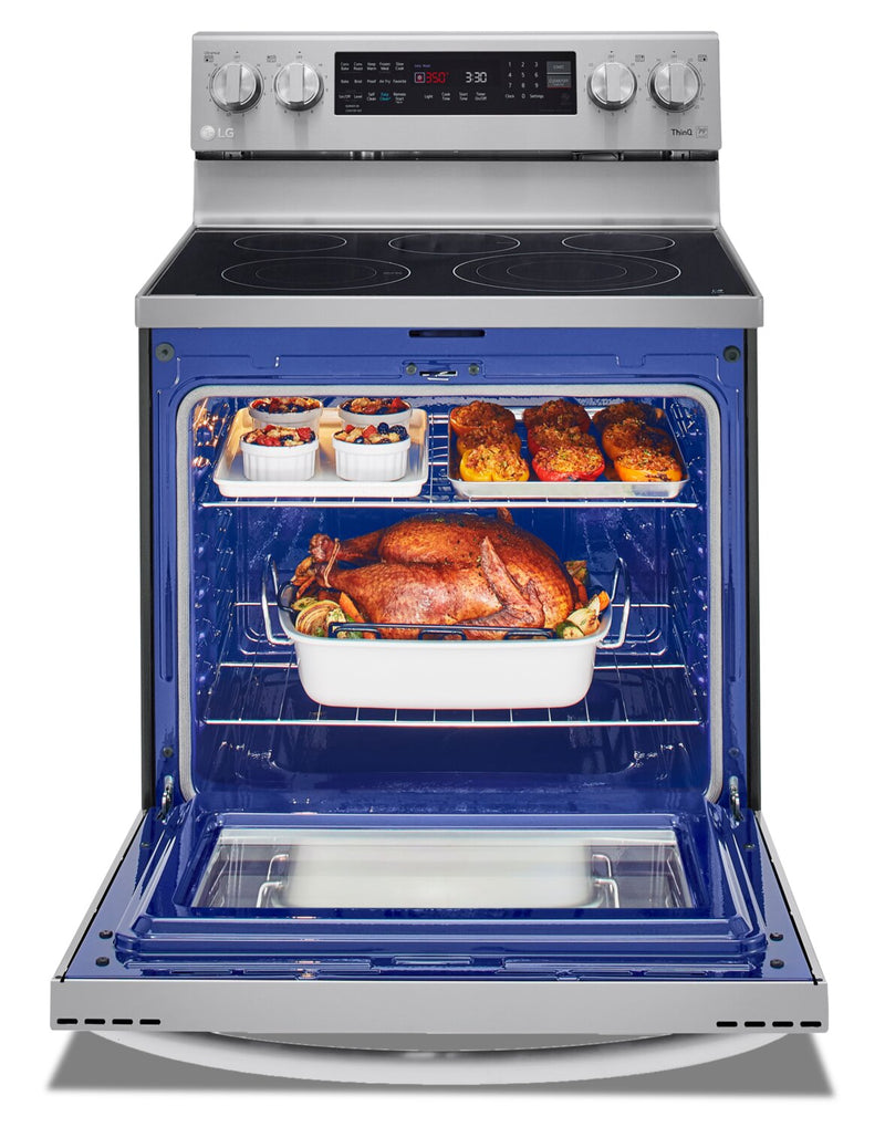 LG 6.3 Cu. Ft. Electric InstaView™ Range with Air Fry - LREL6325F | The ...
