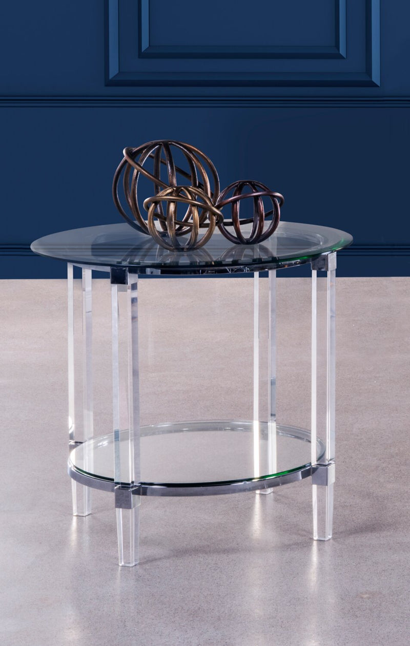 Enzo Round End Table | The Brick