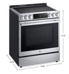 LG STUDIO 6.3 Cu. Ft. Smart Electric Induction Range with Air Fry ...