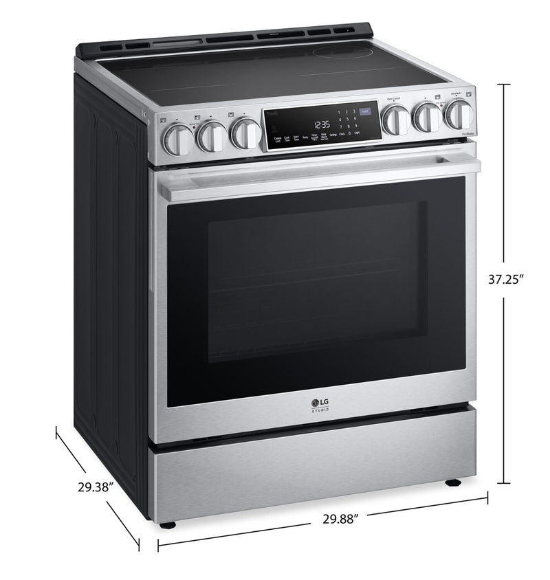 LG STUDIO 6.3 Cu. Ft. Smart Electric Induction Range with Air Fry ...