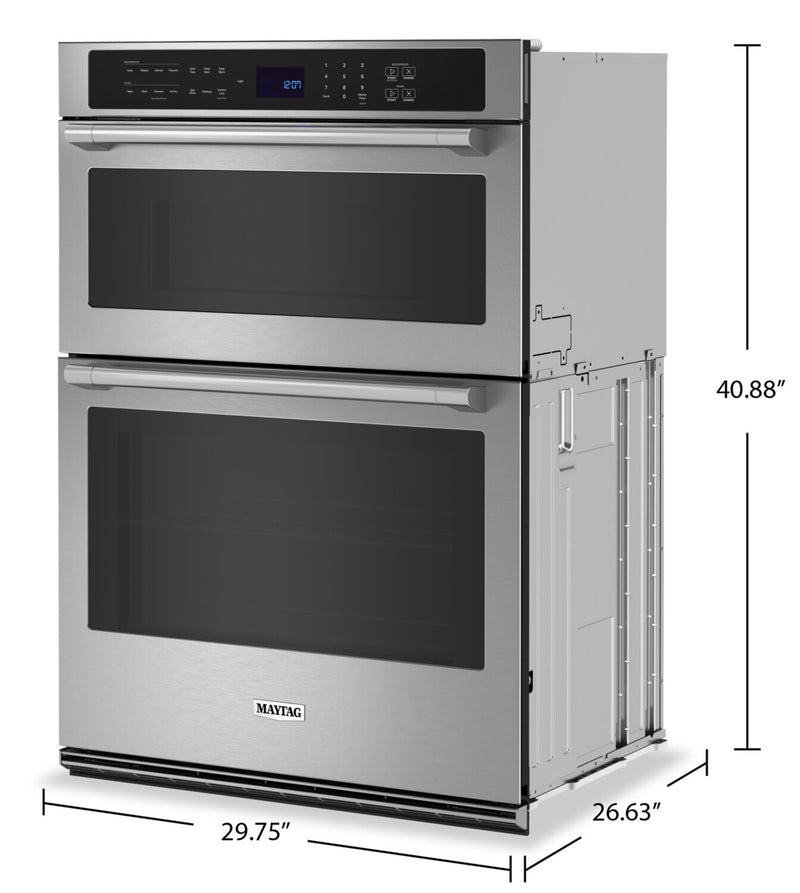 Maytag 6.4 Cu. Ft. Combination Wall Oven with Air Fry and Basket ...