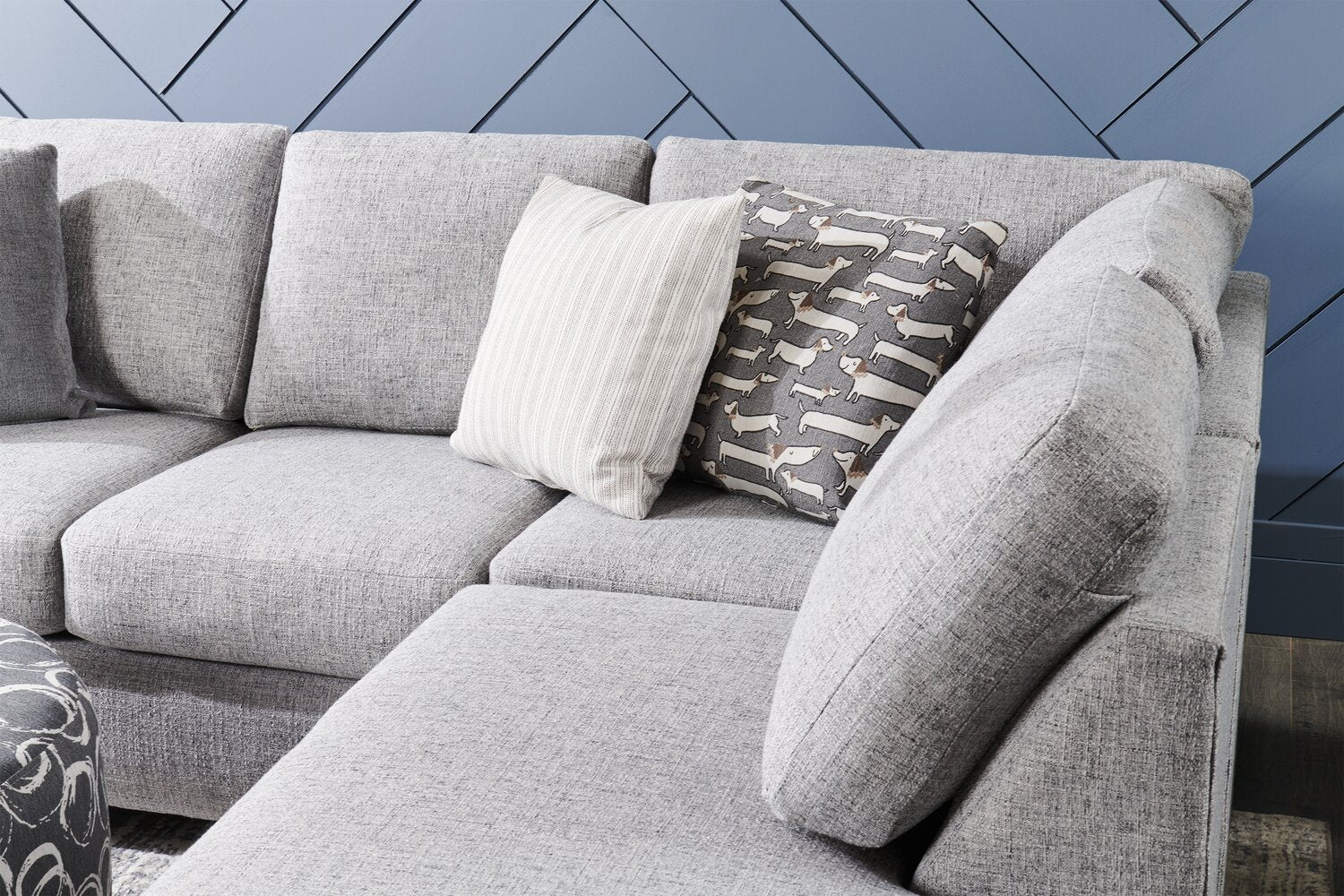 Sofa Lab Track RAF Chaise Return - Luna Domino - The Brick