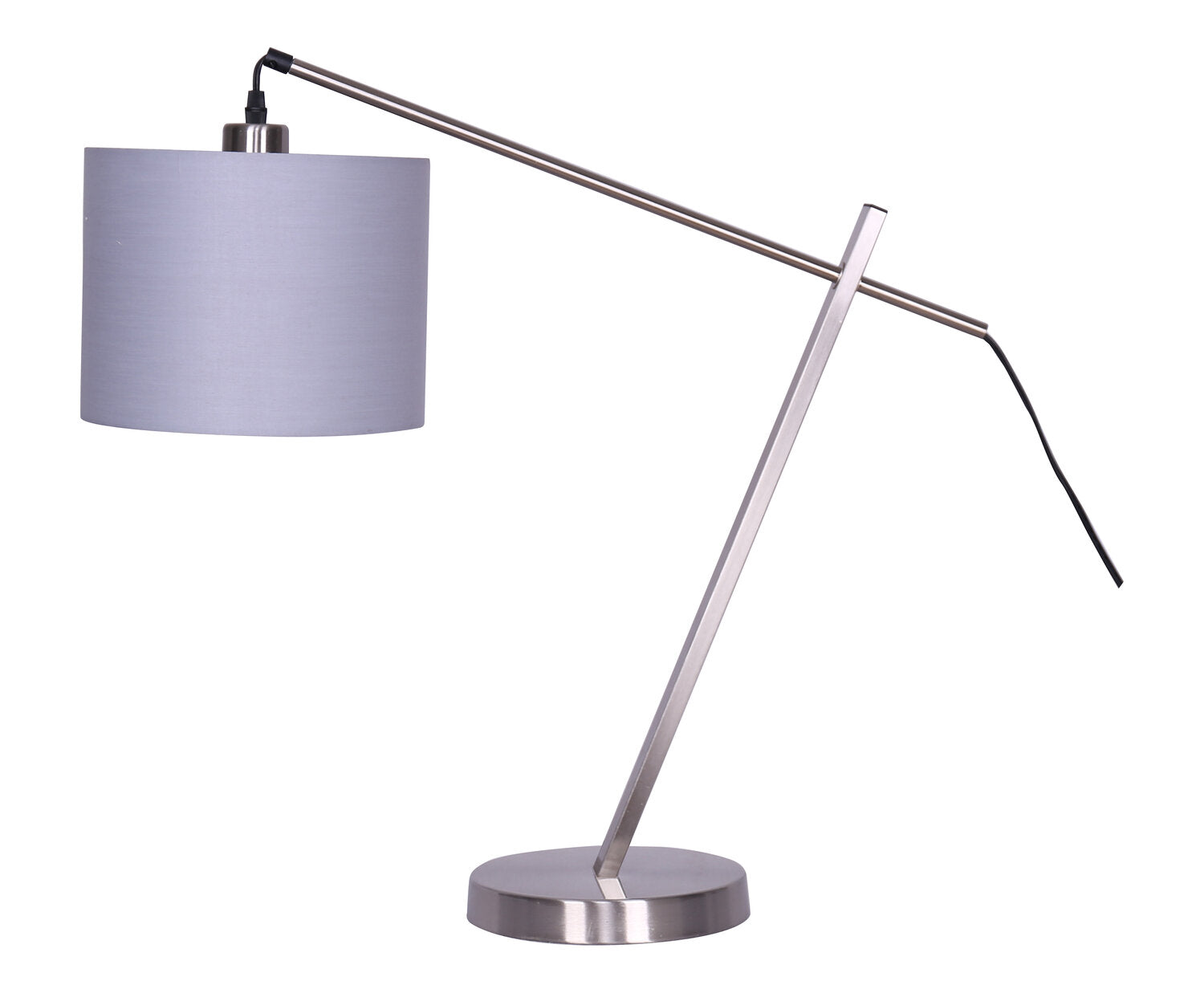 Dexter 24" Modern Brushed Steel Table Lamp - The Brick