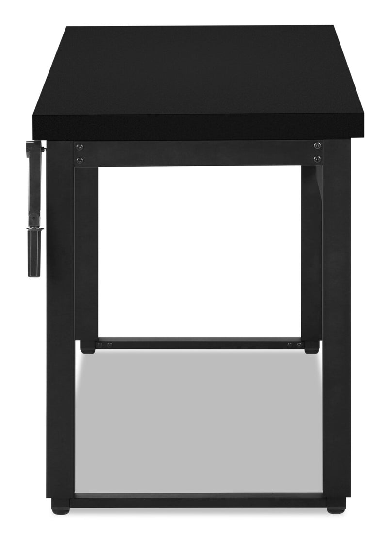 Kai 47.25" Adjustable Height Office Desk - Black - The Brick